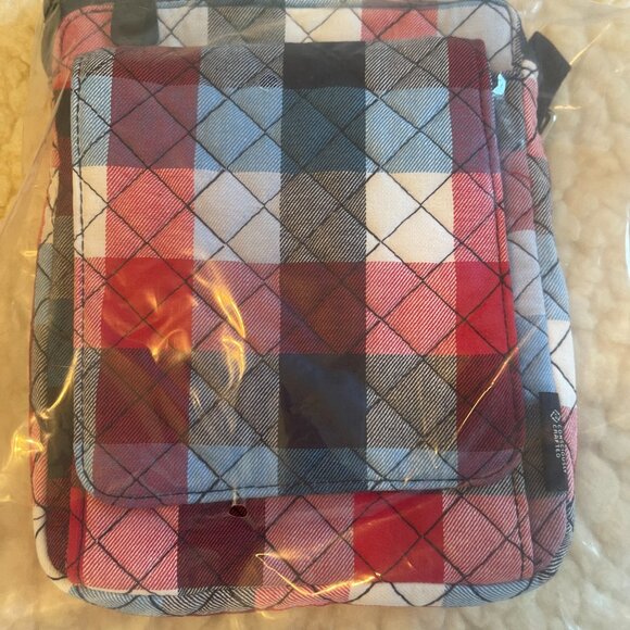 Vera Bradley | Bags | Vera Bradley Rfid Mini Hipster Patriotic Plaid ...
